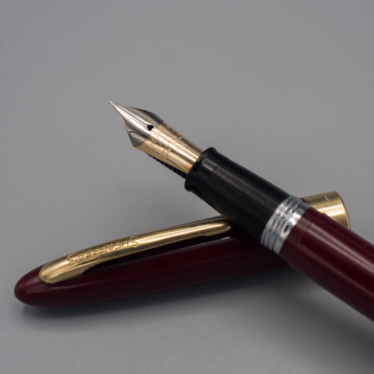 Sheaffer Snorkel Saratoga (Burgundy) – Fifteen Pens